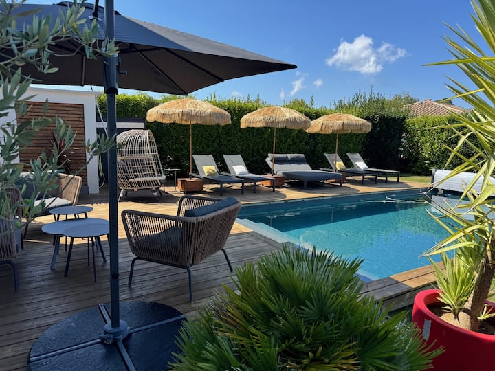 Belle Villa 4* Climatisée, Piscine Proche Océan - Biarritz