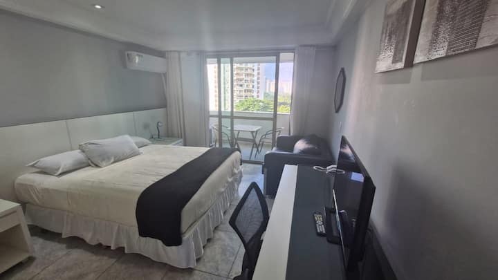 Lindo Flat Acesso A Pé A Praia Barra Da Tijuca - リオデジャネイロ