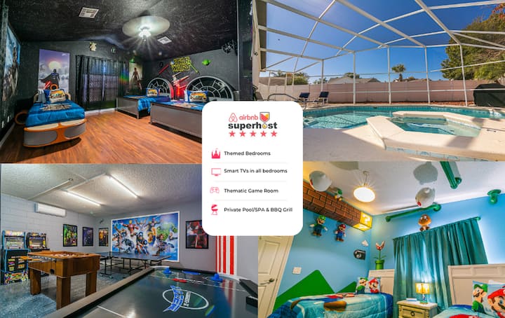 No Airbnb Fees! Home With Pool/spa/game Room 21081 - Kissimmee, FL
