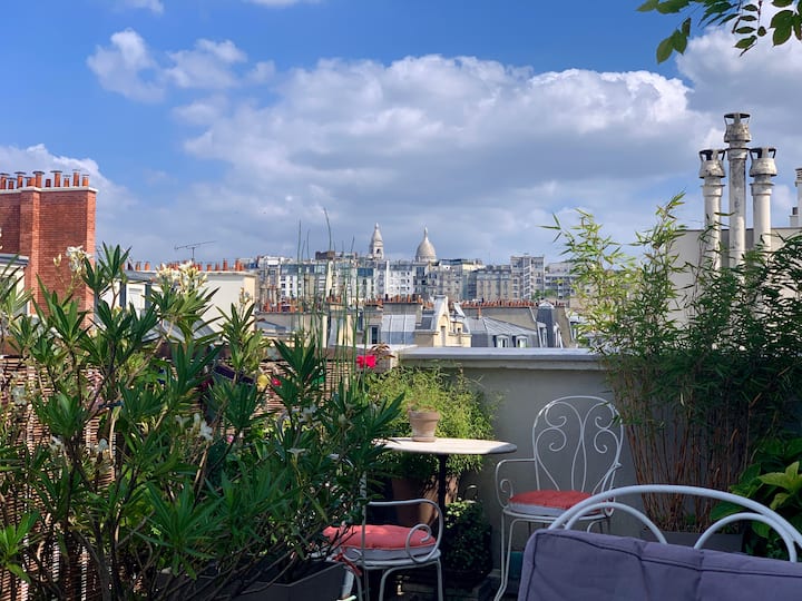 Appartement Terrasse Avec Vue Sur Le Sacré Coeur - Paris