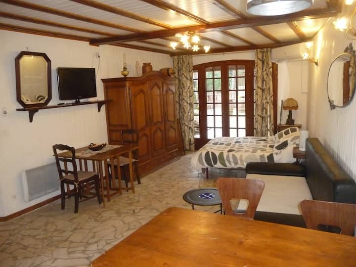 Grand Studio, Campagne, Clim,  Parking, Piscine - Soucieu-en-Jarrest