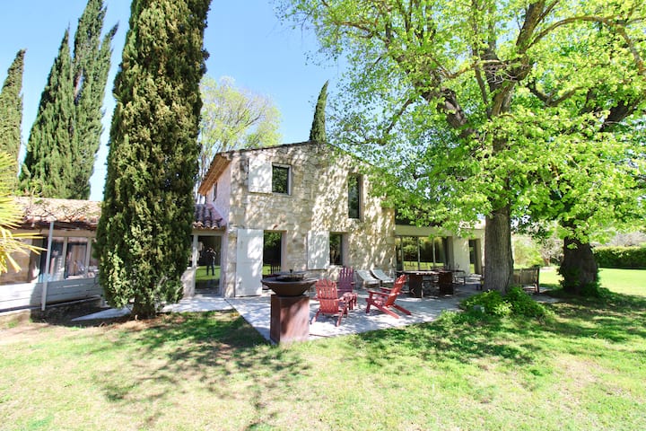 Maison En Pierre Climatisée, Boulodrome Et Piscine - Bouc-Bel-Air