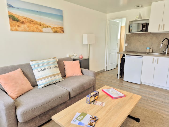 Plage, Surf, Randos, Studio Avec Jardin, Parking. - Les Pieux