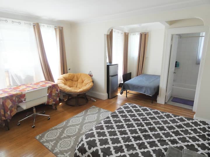 Newtoncenter Spacious Studio Private Bath/entrance - Newton, MA