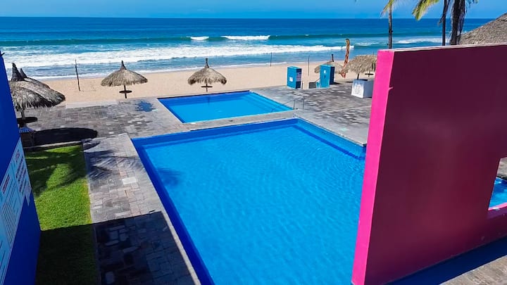 Cerritos139/espaciosa/piedeplaya/familiar/piscinas - Mazatlán