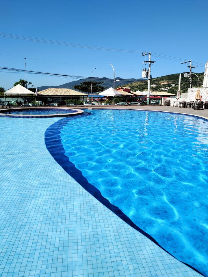 Apê Pé Na Areia, Vista Do Mar,  Piscina E Garagem - Arraial do Cabo