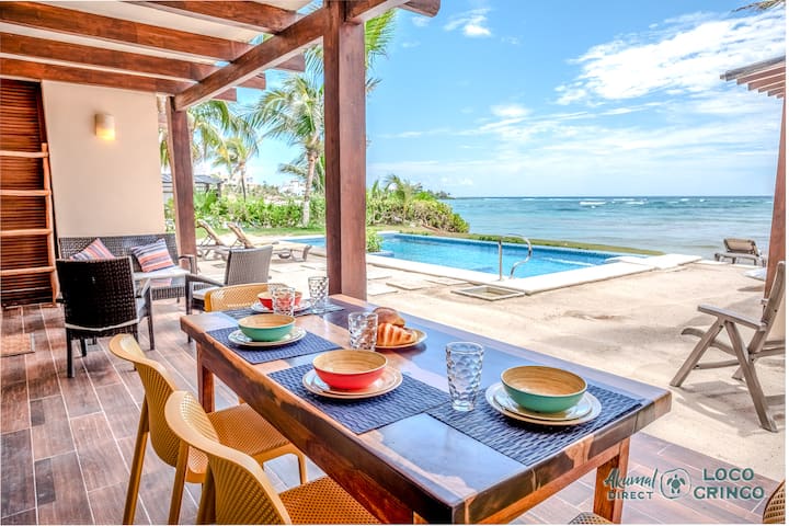 Chic Beach Level Condo With A Pool! Amazing Views! - Akumal