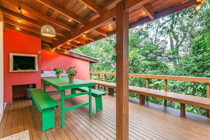 Casa Charmosa Na Mata Com Vista Da Lagoa. - Florianopolis