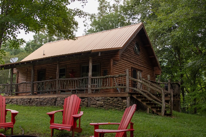 Snowshoe Log Cabin - Dancing Star - Seneca State Forest, Dunmore