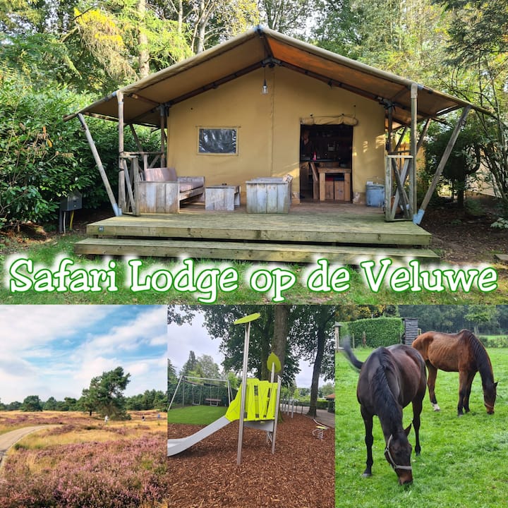 Glamping Safari Lodge Op De Veluwe |Eigen Badkamer - Putten