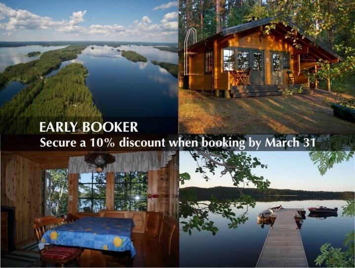 Cute Log Cabin Ranta – 15 M To The Lake - Kerimäki