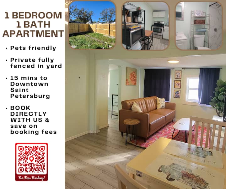 1 Bedroom Apartment/ Pets Friendly/ 15 Mins Dtsp - Gulfport, FL