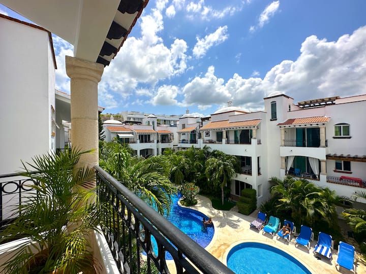 Desirable Location, Private Terrace Overlooks Pool - Riviera Maya