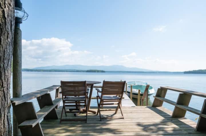 Bear Island Escape | Lake Views + Kayak  | Dock - New Hampshire