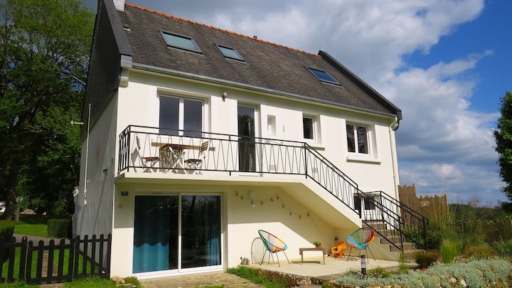 Roz Avel , Maison Avec Sauna : Lac De Guerledan - Lac de Guerlédan