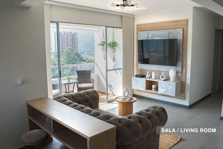 Acogedor Apto Familiar Con Vista A La Montaña - Sabaneta