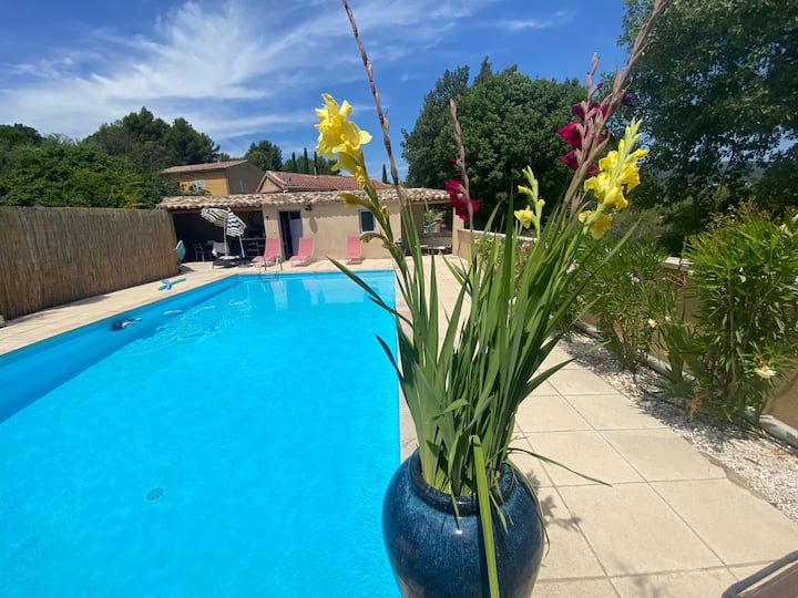 Jolie Maison Provençale Avec Piscine Privée+airco - Apt