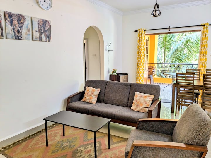 2bhk With Pool & Parking 5 Mins To Beach Casa Stay - Goa