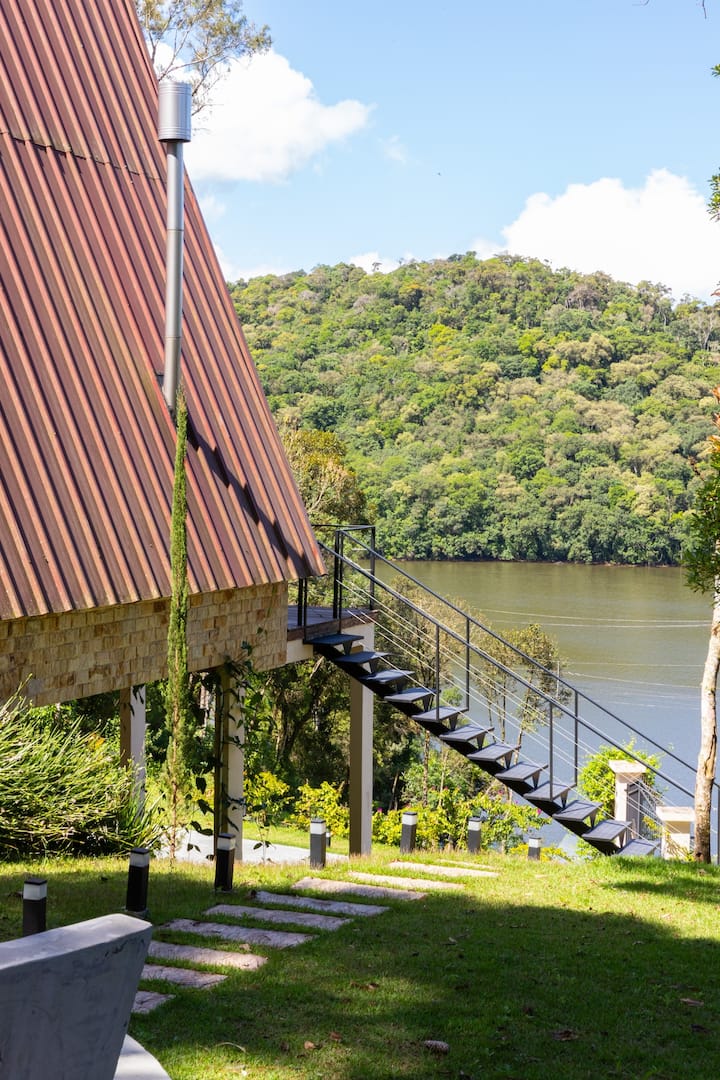 Chalé Luxo Com Vista Perfeita Da Represa E Hidro - Santa Catarina (estado)