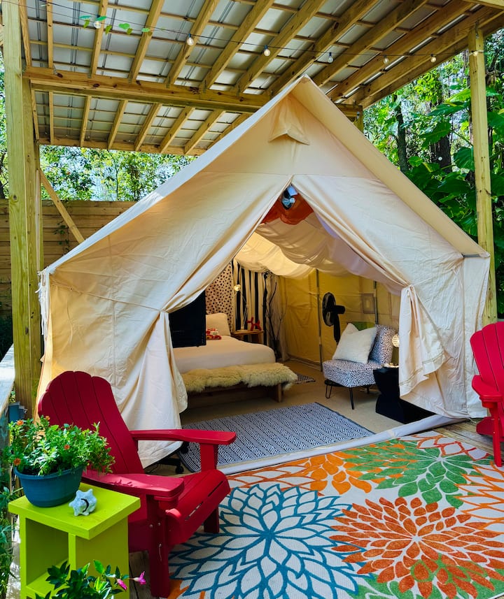 Tiny House/glamping/camping Tent & Garden Retreat - Florida