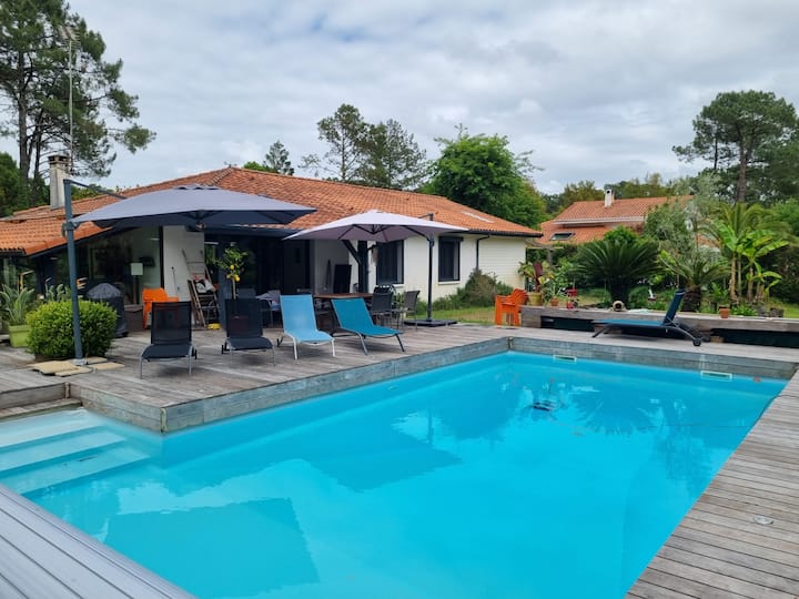 Maison Avec Piscine Chauffée &Jacuzzi - Labenne