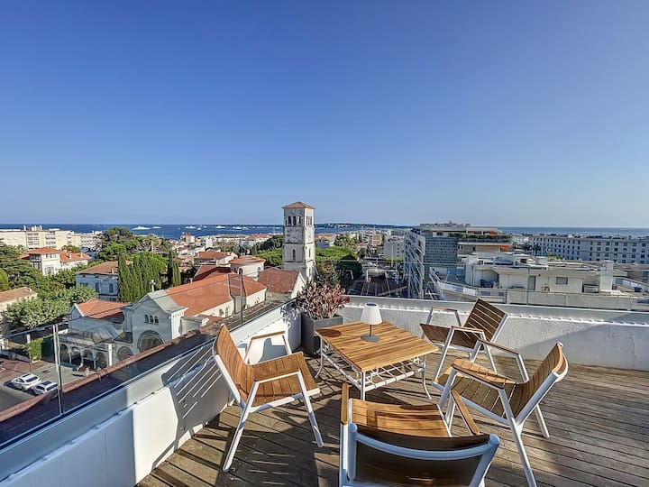 Waouh Splendide 3-4 Pcs Duplex; Rooftop Vue Mer - Juan les Pins