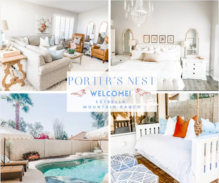 Lake 2 Blocks, Private Pool, Bedswing, Cozy, Clean - Goodyear, AZ