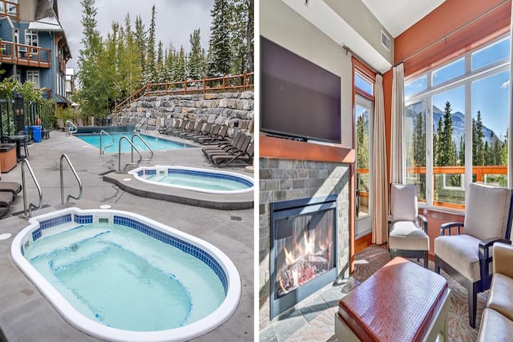 ⭐Penthouse⭐ Hot Tubs & Pool⭐️ Stunning⛰view⭐️ - Canmore