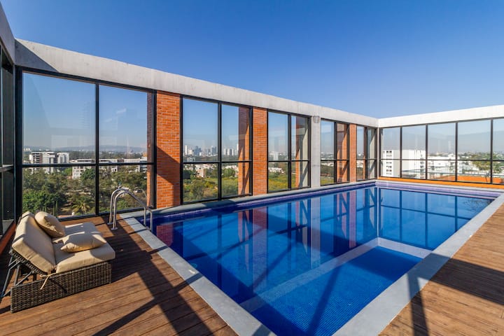 Loft  Providencia- Ac -Alberca - Gym - 150 Mb Wifi - 