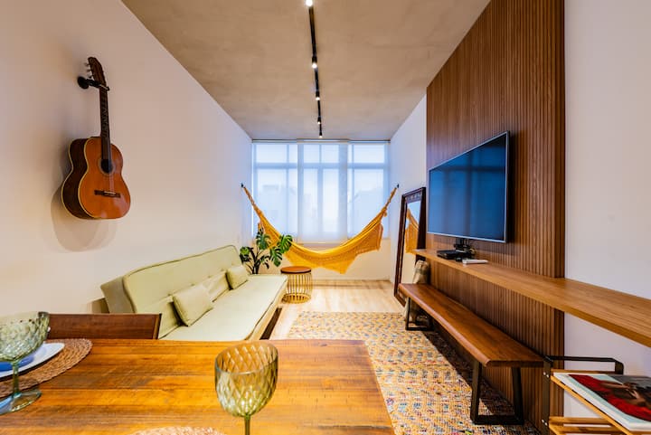 Lindo Studio Frente Para A Praia - Santos