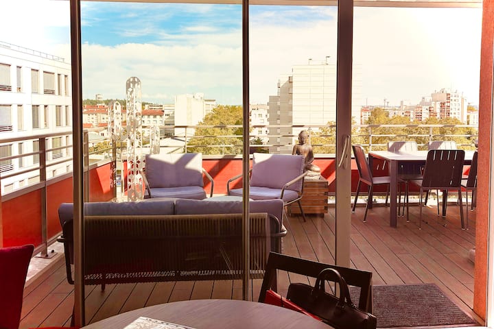 T2 Terrasse Little Bohême Hôpitaux 15 Mn Centre - Lyon