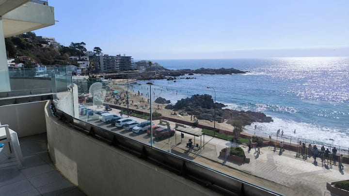 Departamento Frente Al Mar Con Playa - Viña del Mar