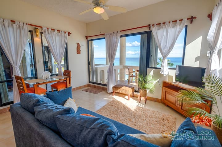 Centrally Located Beachfront Condo With Pool, Great Views Of The Caribbean! - Akumal