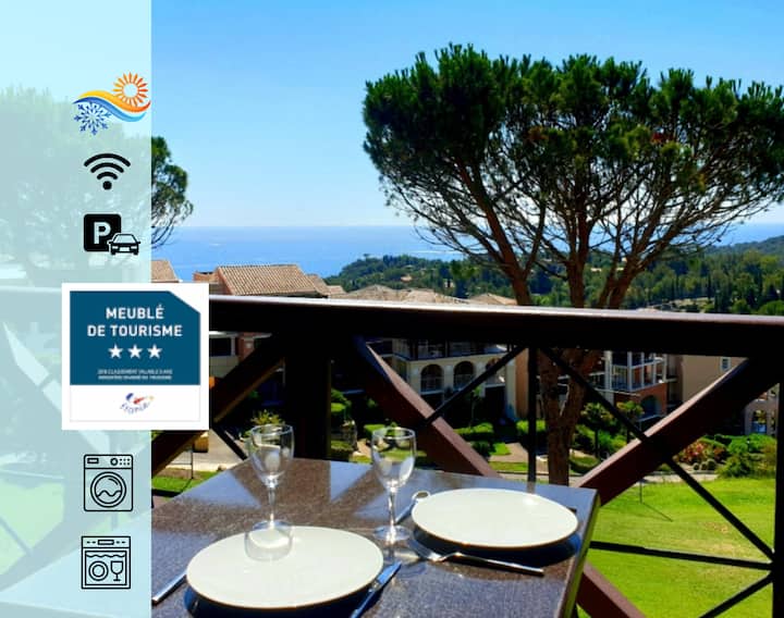 Nid D'azur Cap Esterel-vue Mer-climatisé-piscines - Cap Estérel