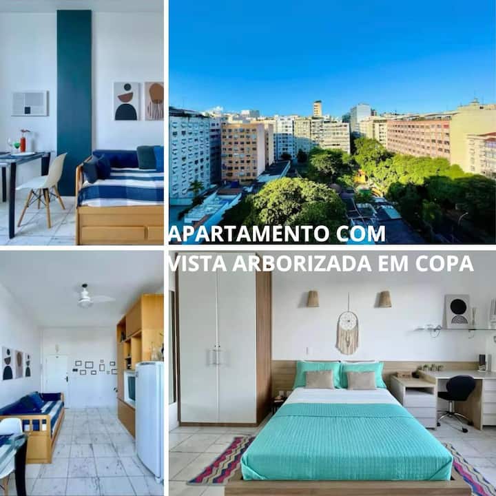 Copa: Vista , Cozinha, Espaço  & Praia (4 Pessoas) - Ipanema