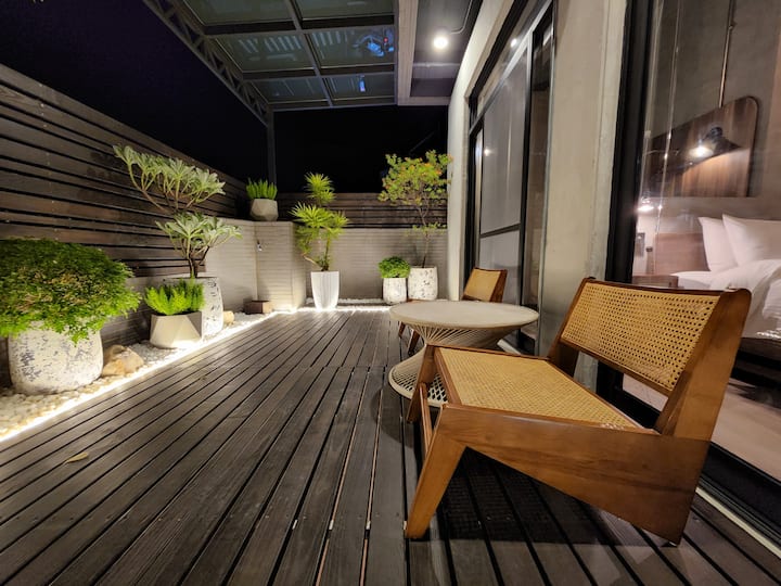 空中花園雙人套房 - 近海安路/國華街 - Tainan City