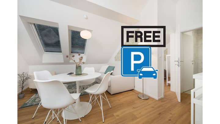 Mansard Apt  In Center Ljubljana. Free Parking - Ljubljana