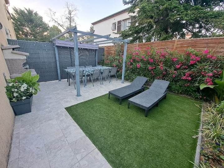 Haut De Villa - 3 Ch- 8 Pers- Bbq-clim-jardins - Saint-Laurent-du-Var