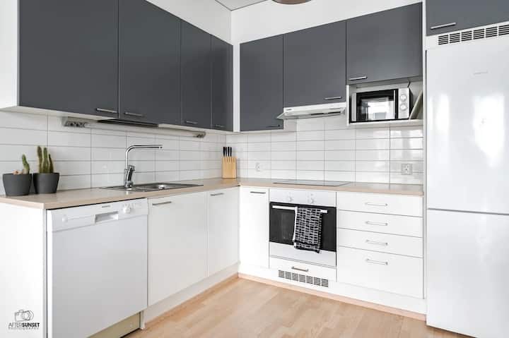 Peaceful 2 Room Apartment W/ Sauna - Tampere