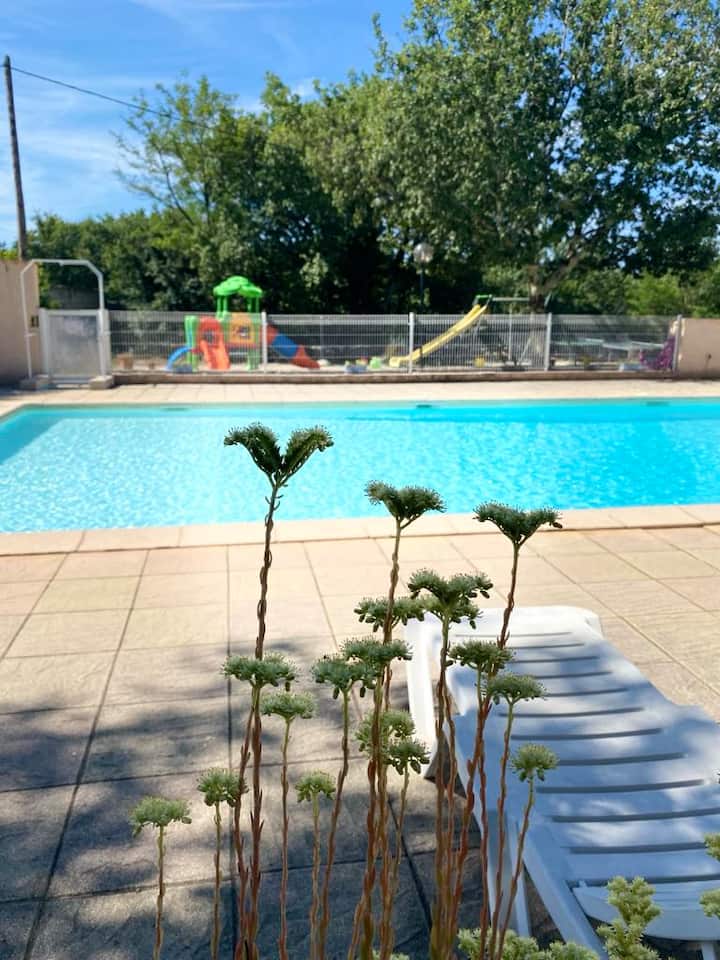 Balazuc: Location 3 Chambres, Piscine Commune - Balazuc