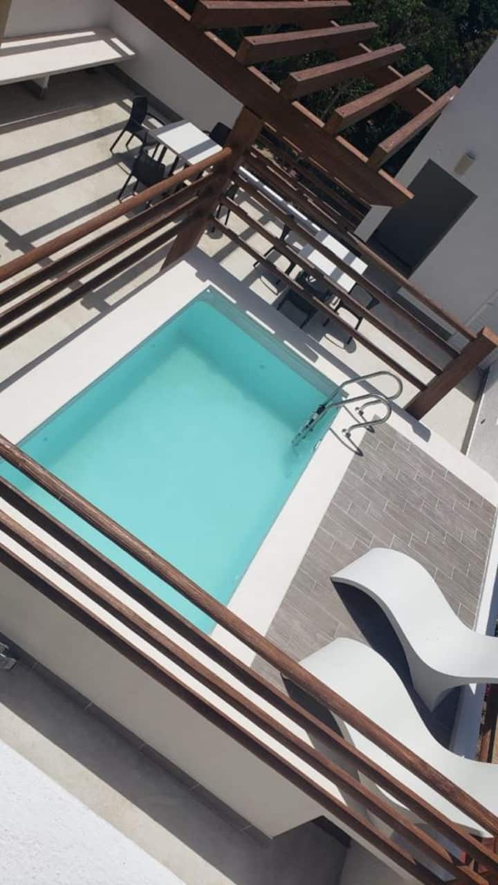 Top Floor Aptmnt Close To The Beach N Supermarkets - Puerto Morelos