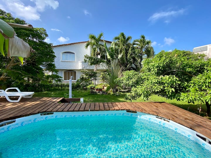 Mystic Blue House. Country House With Pool - San Andrés