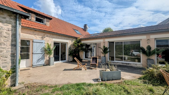 Domaine 15 Pers - Jardin, Wi-fi, Cheminée, Parking - Eure-et-Loir