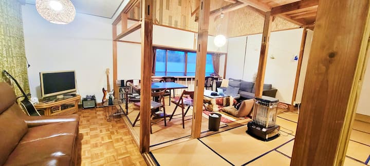 【203号】北アルプス目の前!白馬まで30分!ペットok!コーヒー&お米無料のゲスト&シェアハウス - 大町市