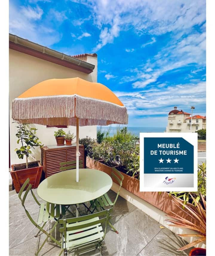 Maison Vue Mer
Centre Biarritz Côte Des Basques - Biarritz