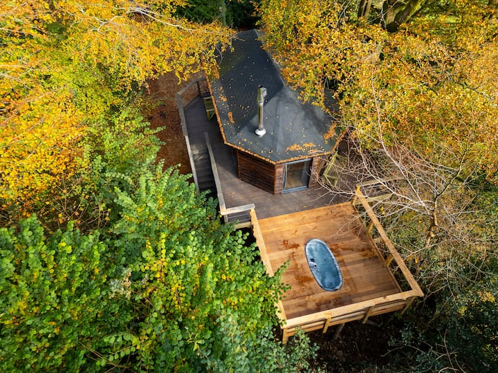 Romantic Treehouse In Cornwall Now With Hot Tub - Looe