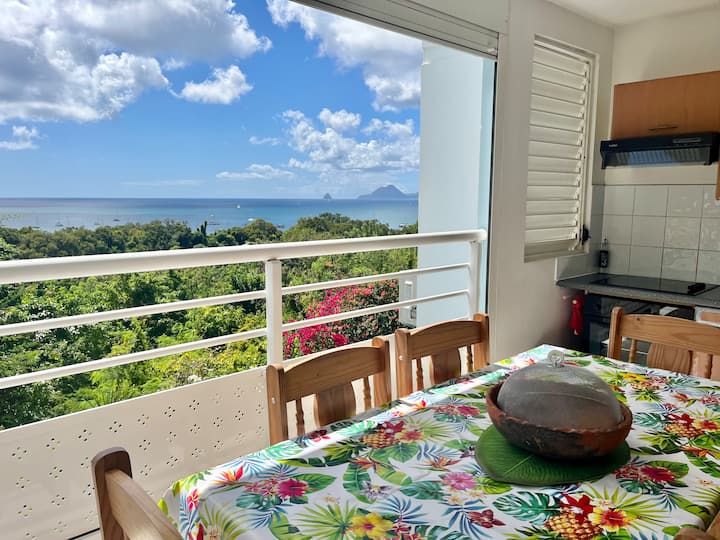 Appart Paisible à St-anne Piscine Et Belle Vue Mer - Martinique