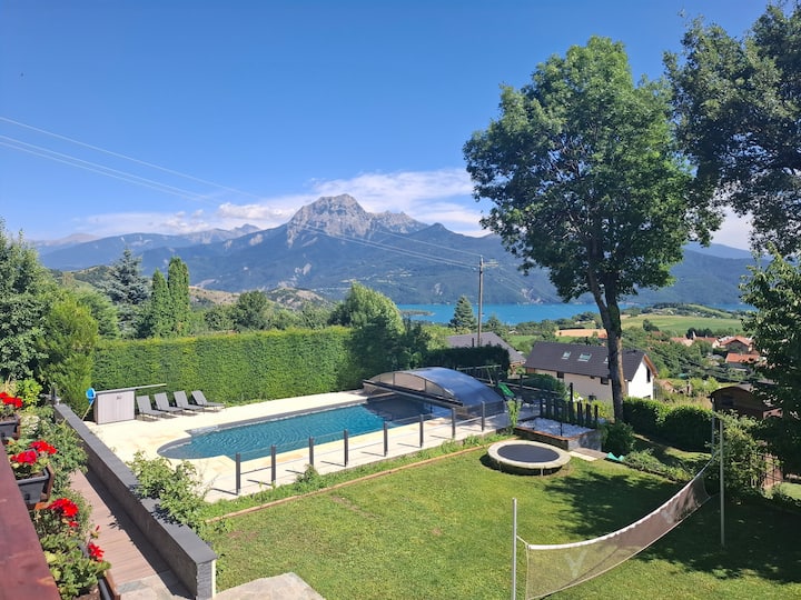 Joli T2 Au Calme, Vue Lac Et Accès Piscine - Chorges