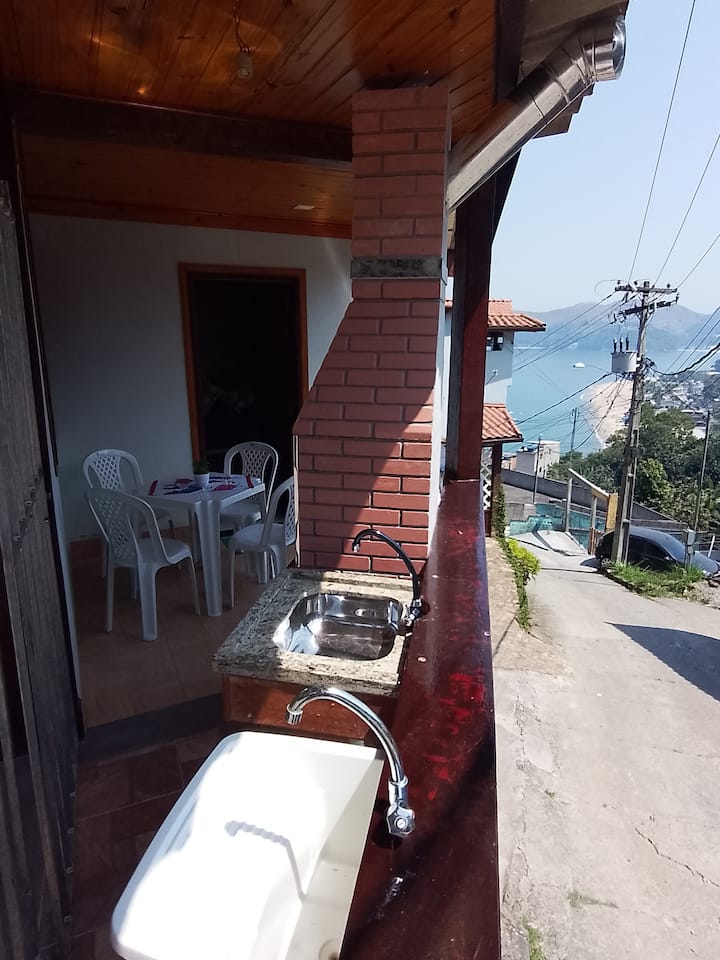 Casa 5 Com Vista P/ O Mar Em Conceição De Jacareí. - Ilha Grande