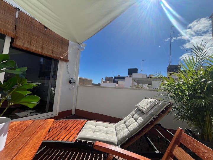 Le Attico: Cozy & Pretty Penthouse Oasis Sc W/ac - Santa Cruz de Tenerife
